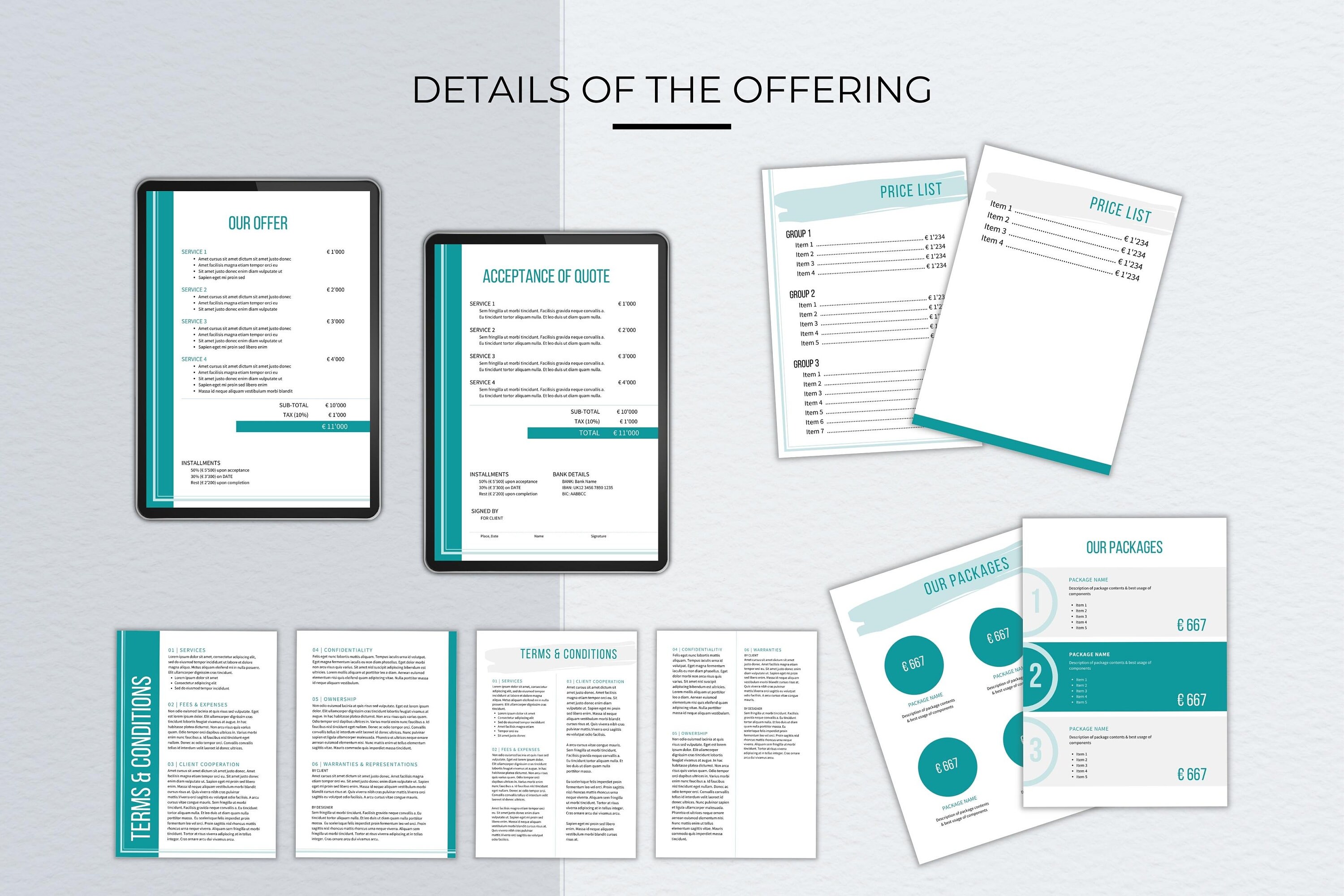 Business Proposal Template Bundle 70 Professional Proposal - Etsy