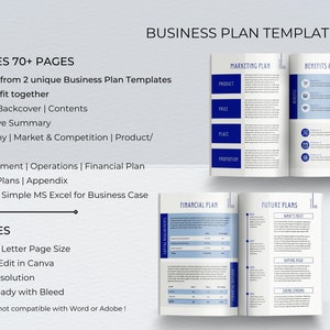Business Plan Template, Professional Business Planner Proposal, Startup ...