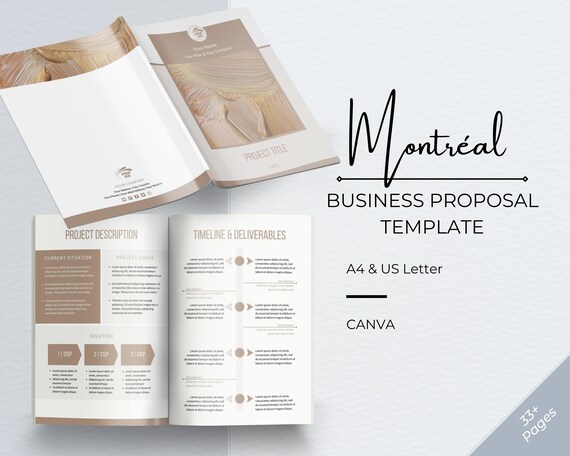 Business Proposal Template Bundle 33 Professional Proposal | Etsy