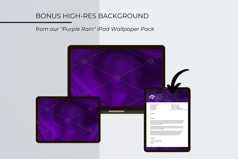 Letterhead Canva Template Bundle, Modern Editable Business Letterhead ...