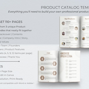 110+ Editable Product Catalog & Line Sheet Templates | Product Pricing ...