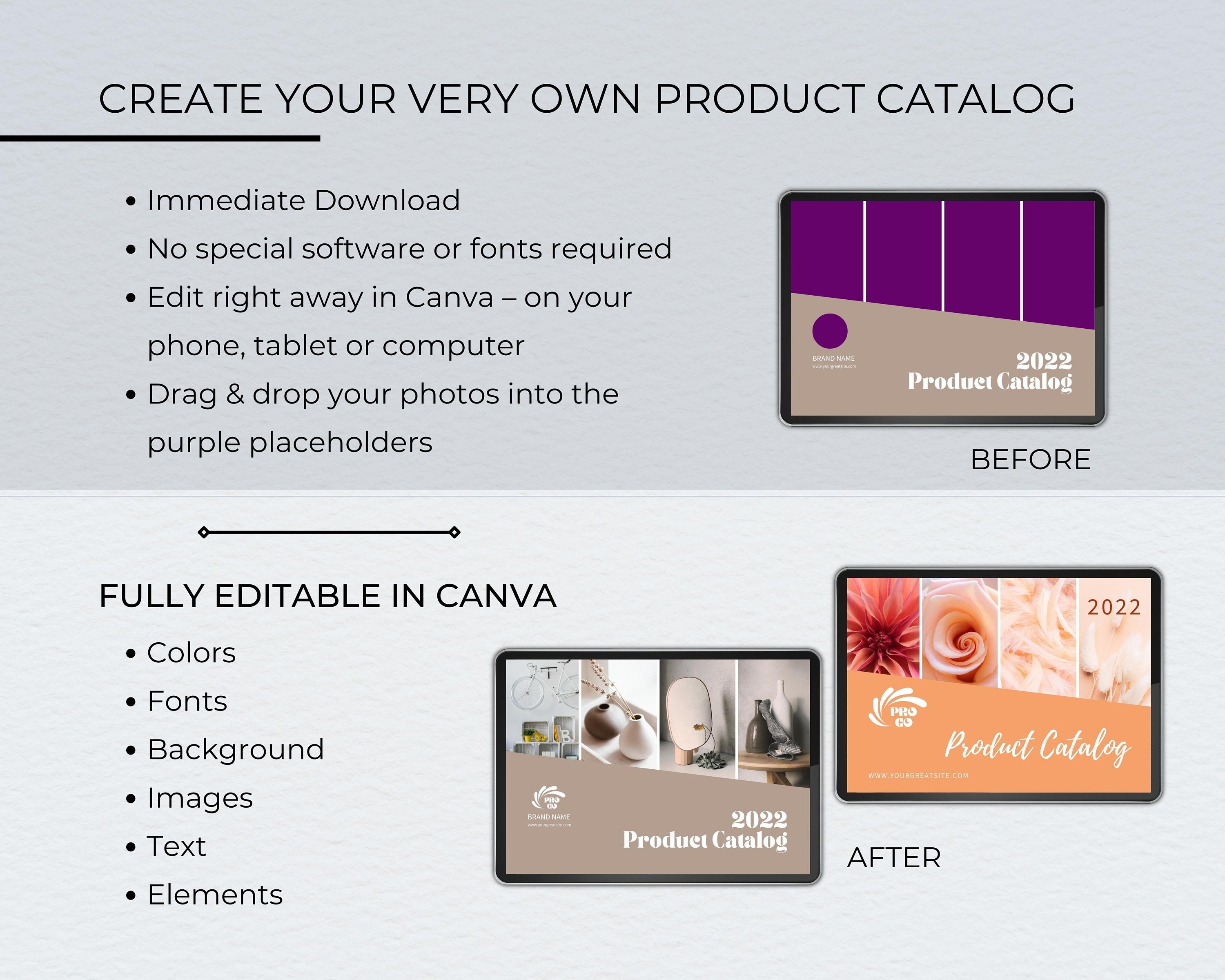 35+ Editable Product Catalog & Line Sheet Templates | Product Pricing ...