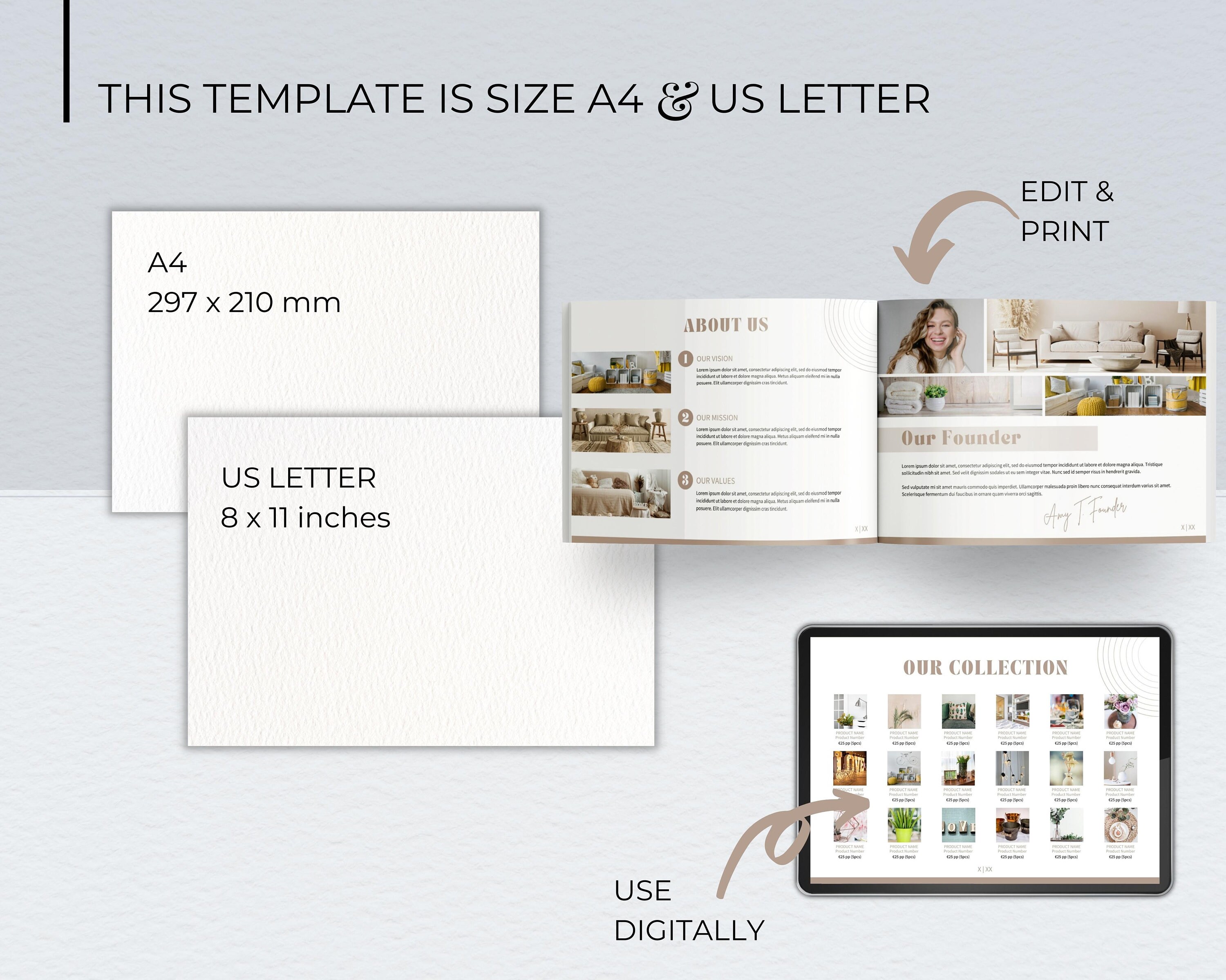 70+ Editable Product Catalog & Line Sheet Templates | Product Pricing ...