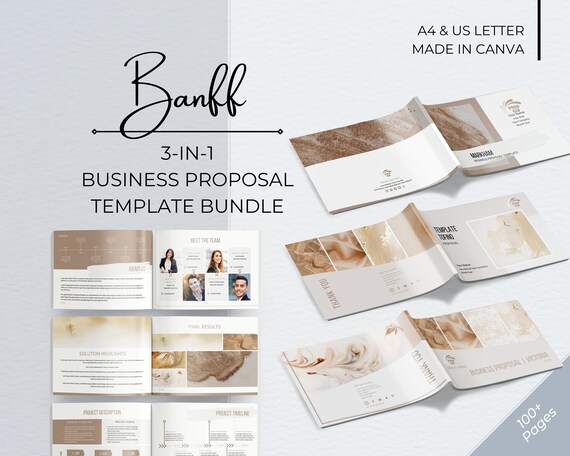 Business Proposal Template Bundle 100 Professional Proposal - Etsy