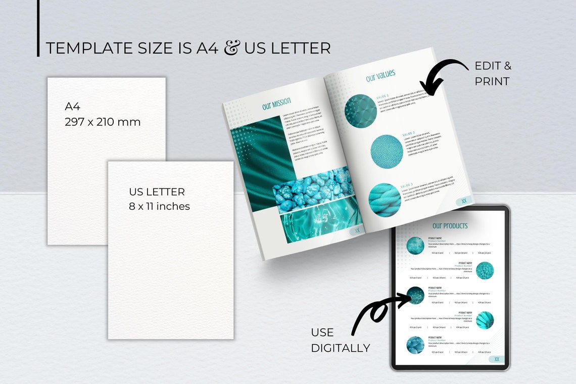 35+ Editable Product Catalog & Line Sheet Templates | Product Pricing ...
