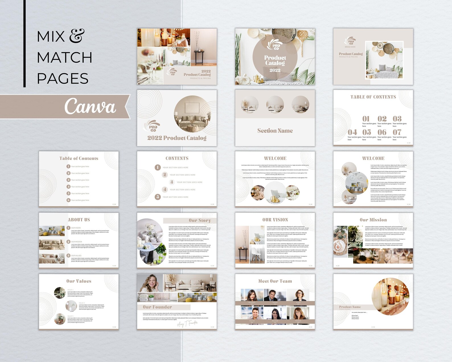 70 Editable Product Catalog & Line Sheet Templates Product - Etsy