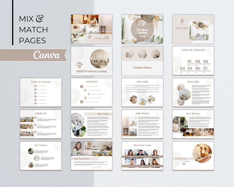 Editable Product Catalog Templates | Canva Line Sheet (A4) - Etsy