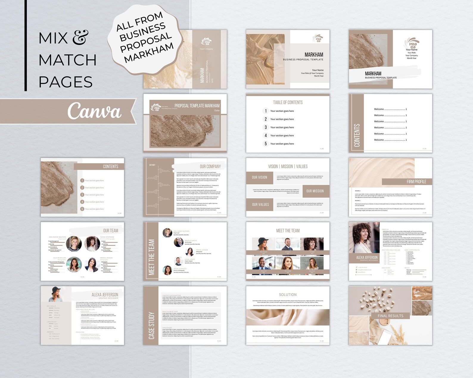 Business Proposal Template Bundle 100 Professional Proposal - Etsy