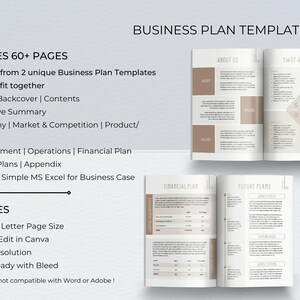Business Plan Template, Professional Business Planner Proposal, Startup ...
