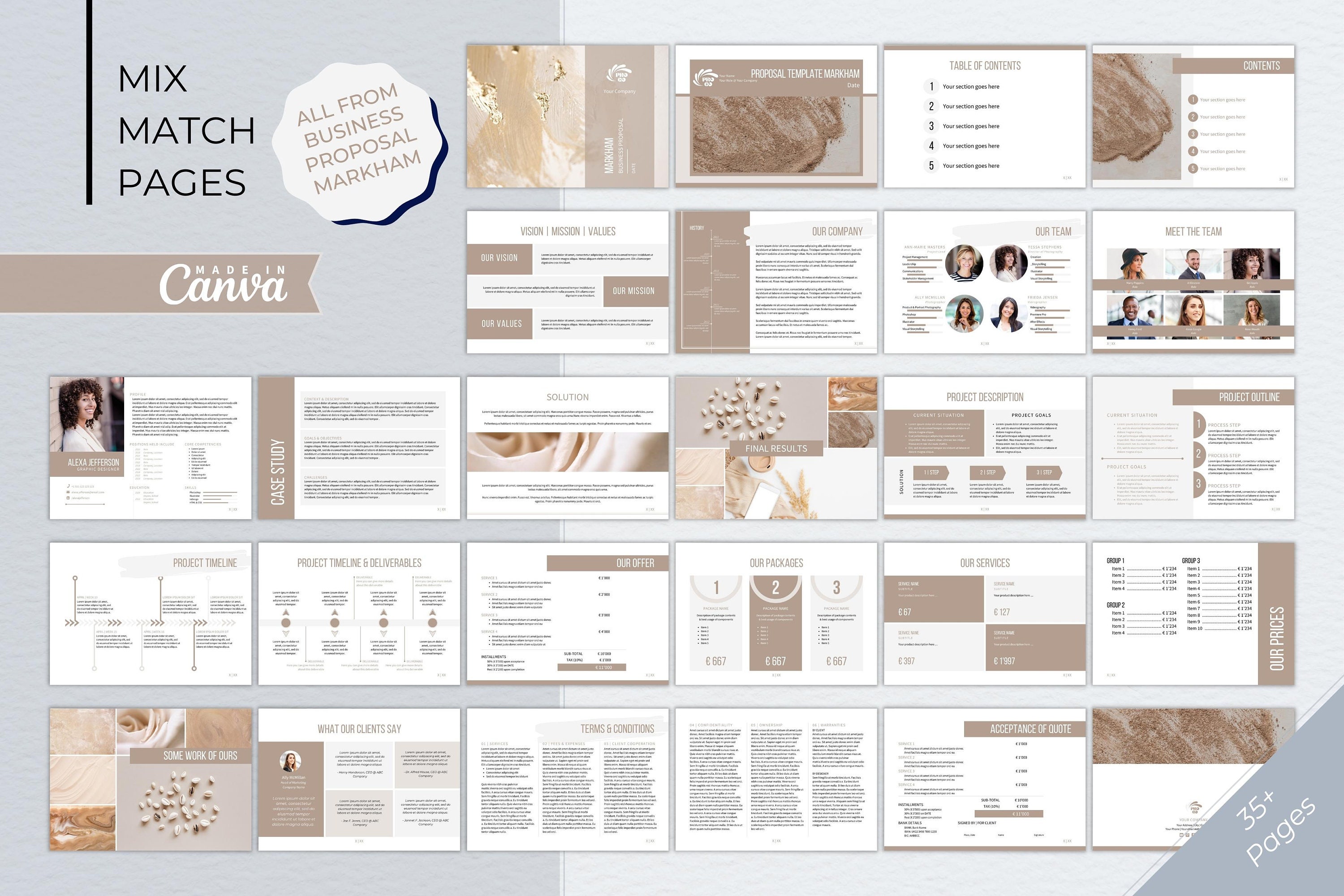 Business Proposal Template Bundle, 100 Professional Proposal Template ...