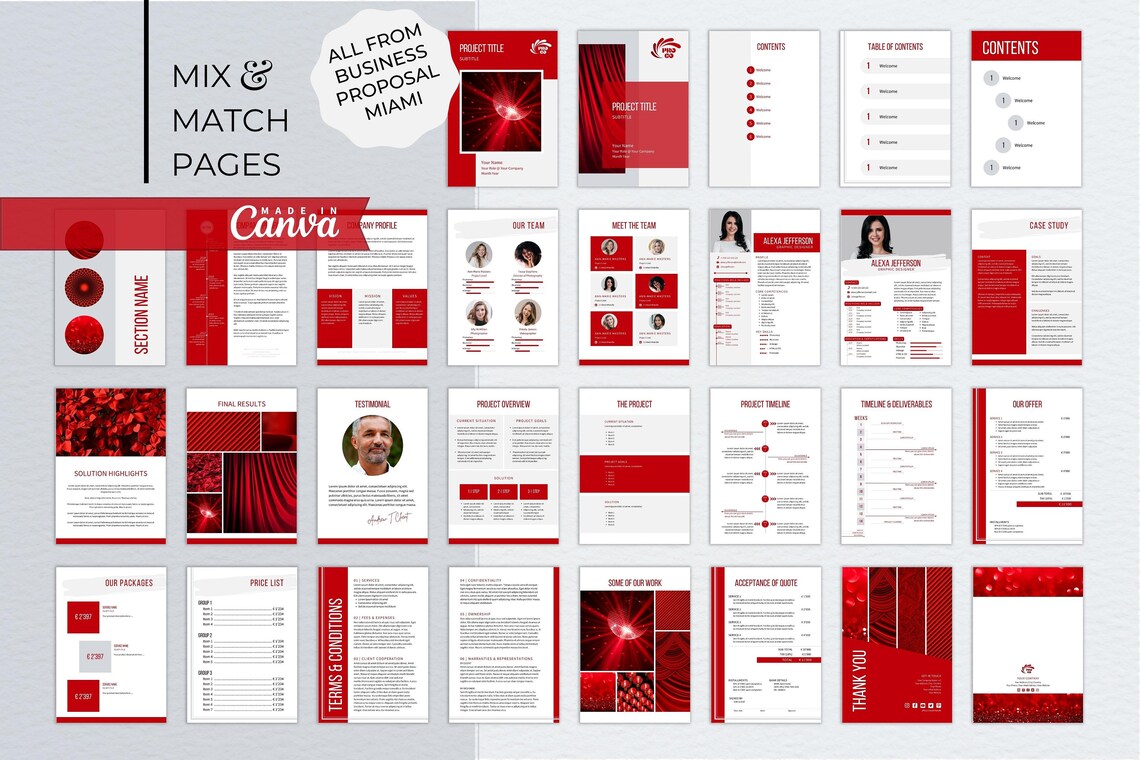 Business Proposal Template Bundle, 90 Professional Proposal Template ...
