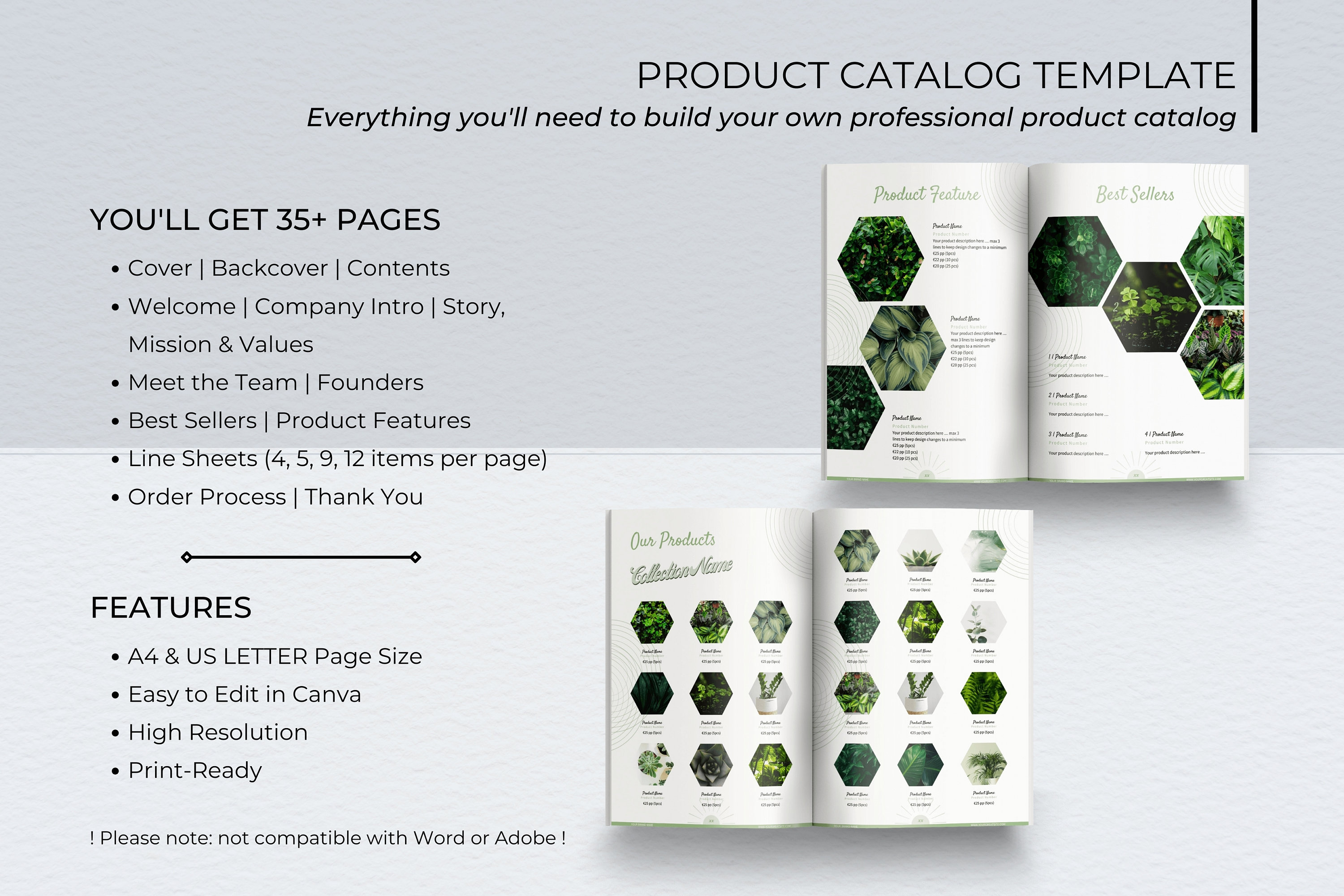 35 Editable Product Catalog & Line Sheet Templates Product Pricing ...