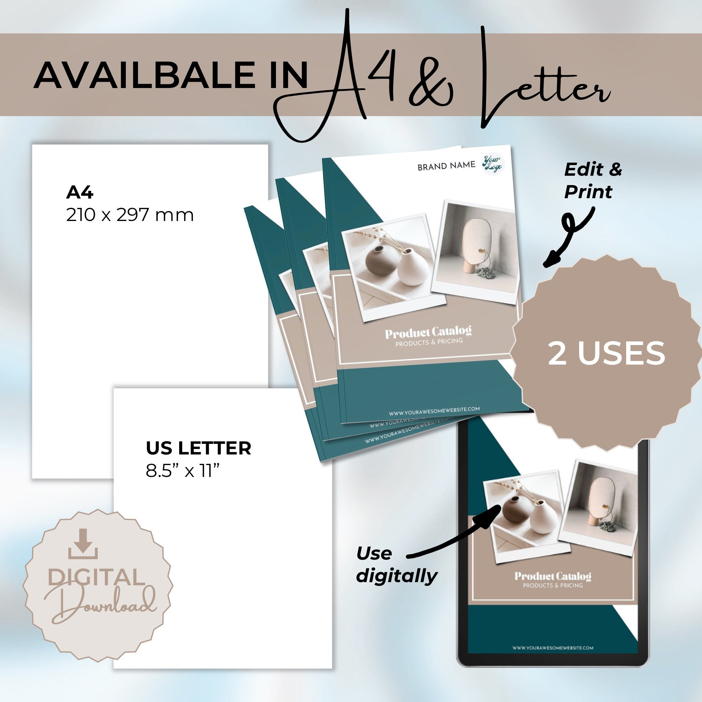 35+ Editable Product Catalog & Line Sheet Templates | Product Pricing ...