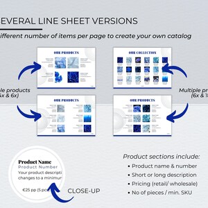 Product Catalog & Line Sheet Templates | Product Pricing Guide ...