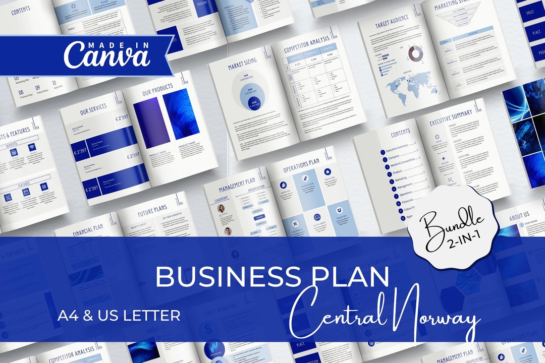 Business Plan Template, Professional Business Planner Proposal, Startup ...