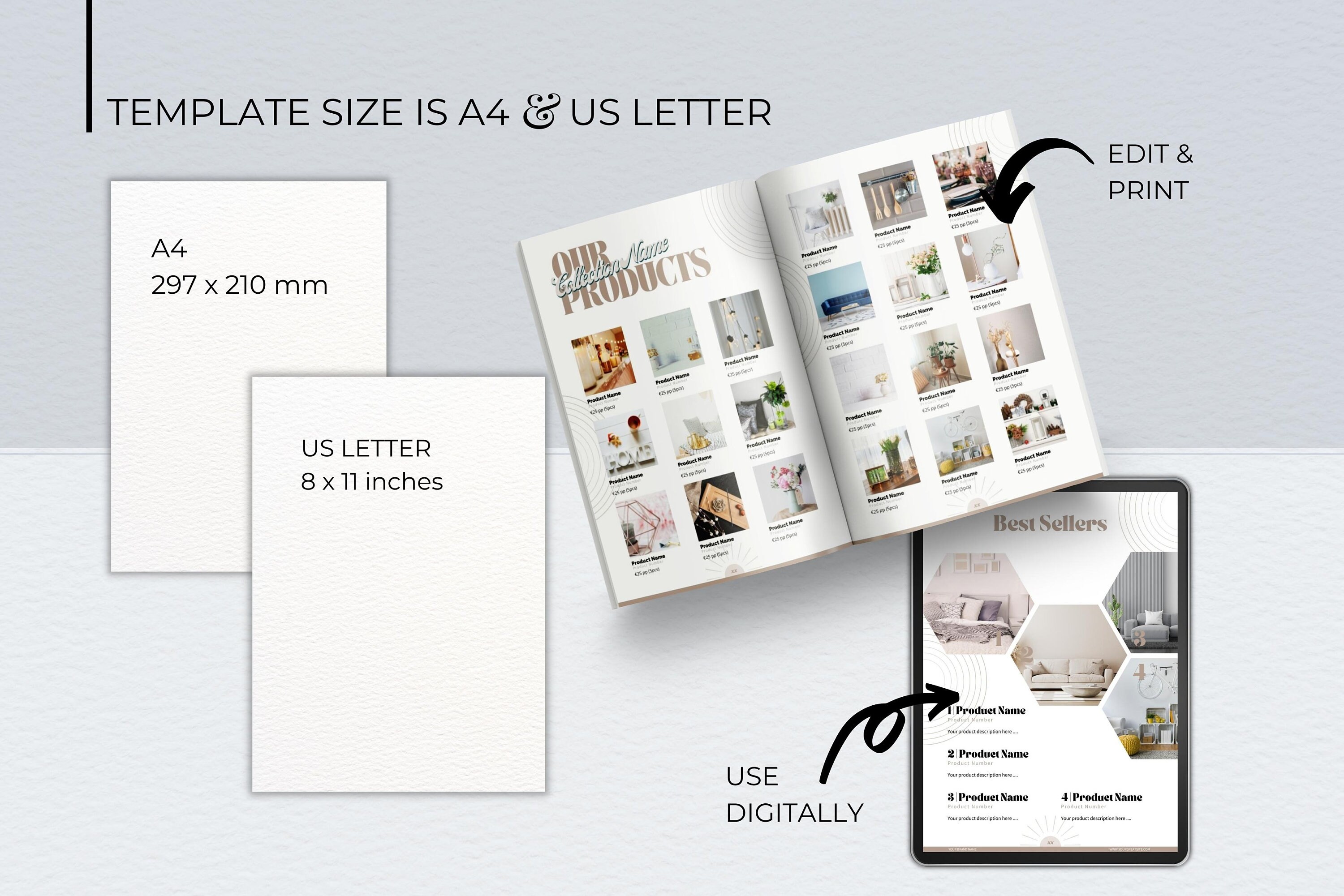 70+ Editable Product Catalog & Line Sheet Templates | Product Pricing ...