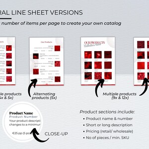 35+ Editable Product Catalog & Line Sheet Templates | Product Pricing ...