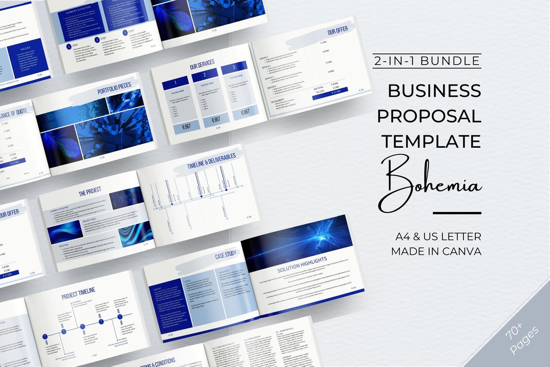 Project Proposal Template Bundle, 70+ Pages Professional Proposal ...