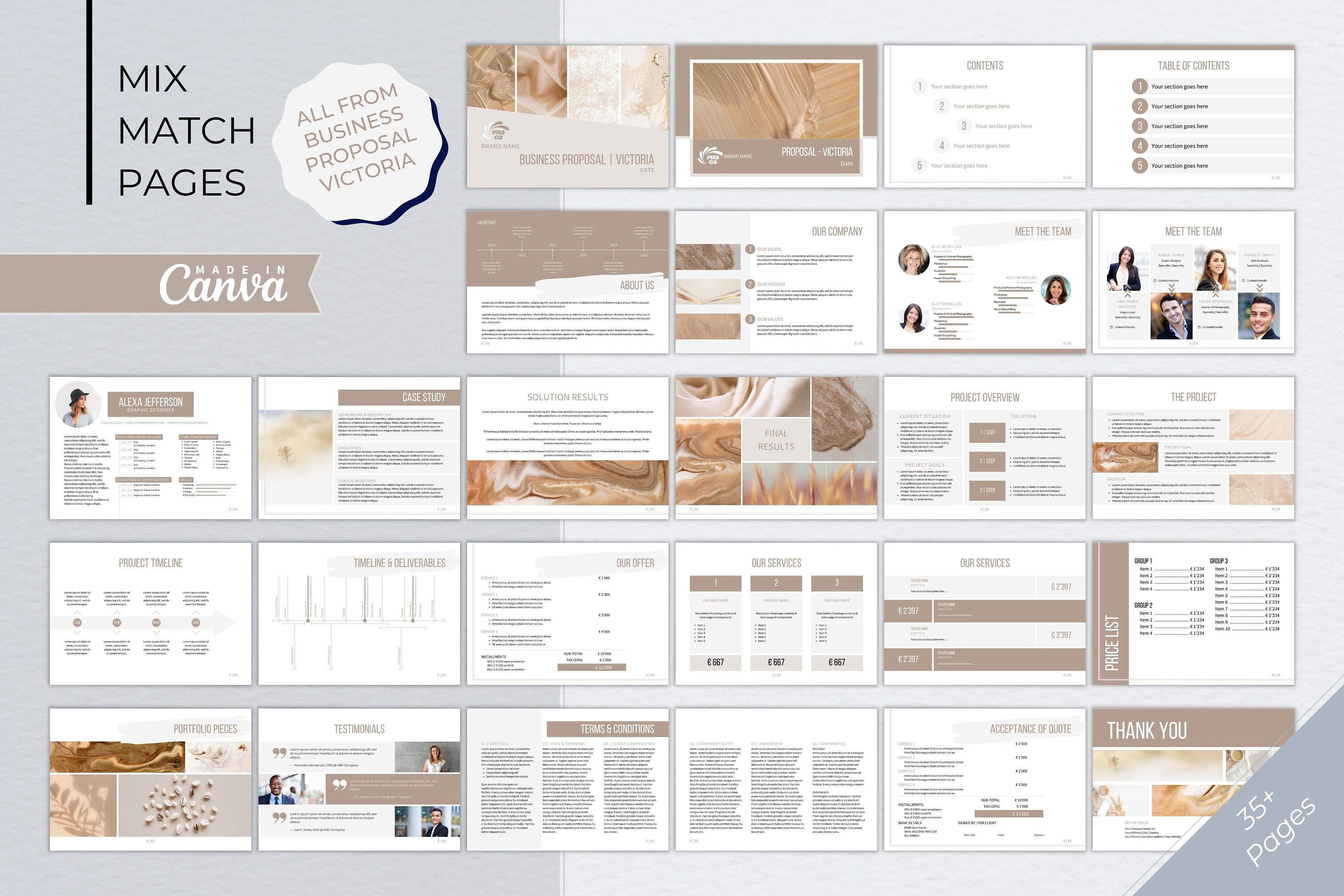 Business Proposal Template Bundle, 100 Professional Proposal Template ...