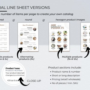 110 Editable Product Catalog & Line Sheet Templates Product Pricing ...
