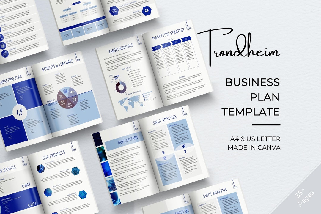 Business Plan Template, Professional Business Planner Proposal, Startup ...