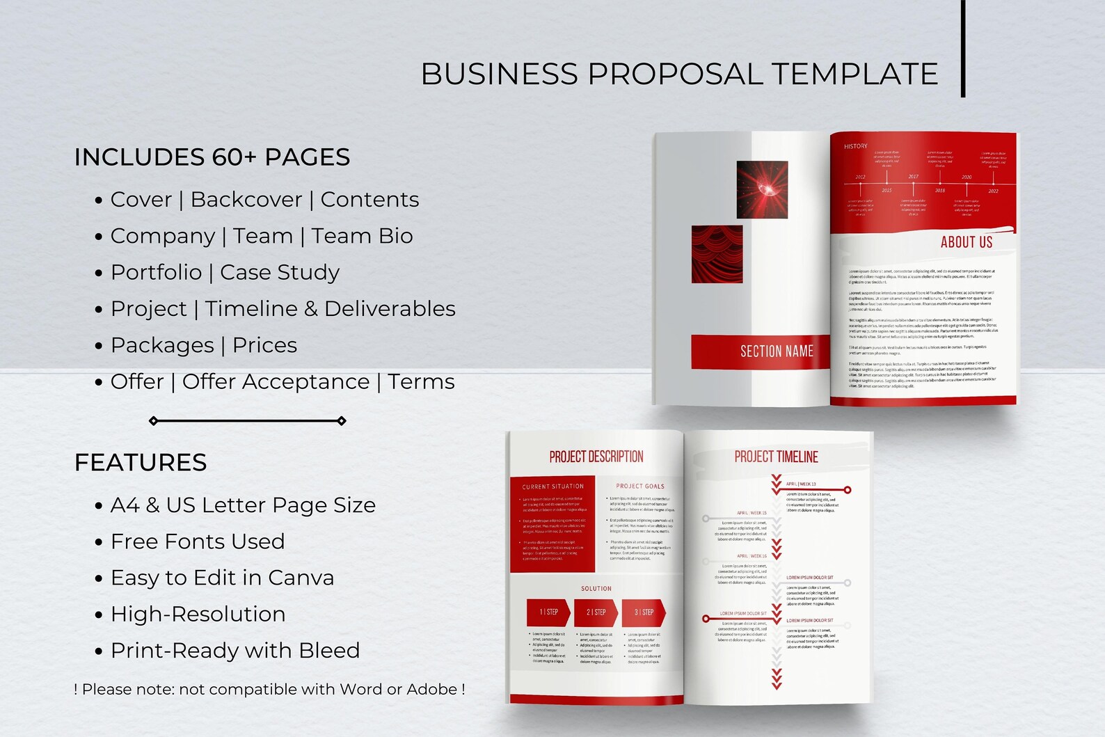 Business Proposal Template Bundle, 60+ Professional Proposal Template ...