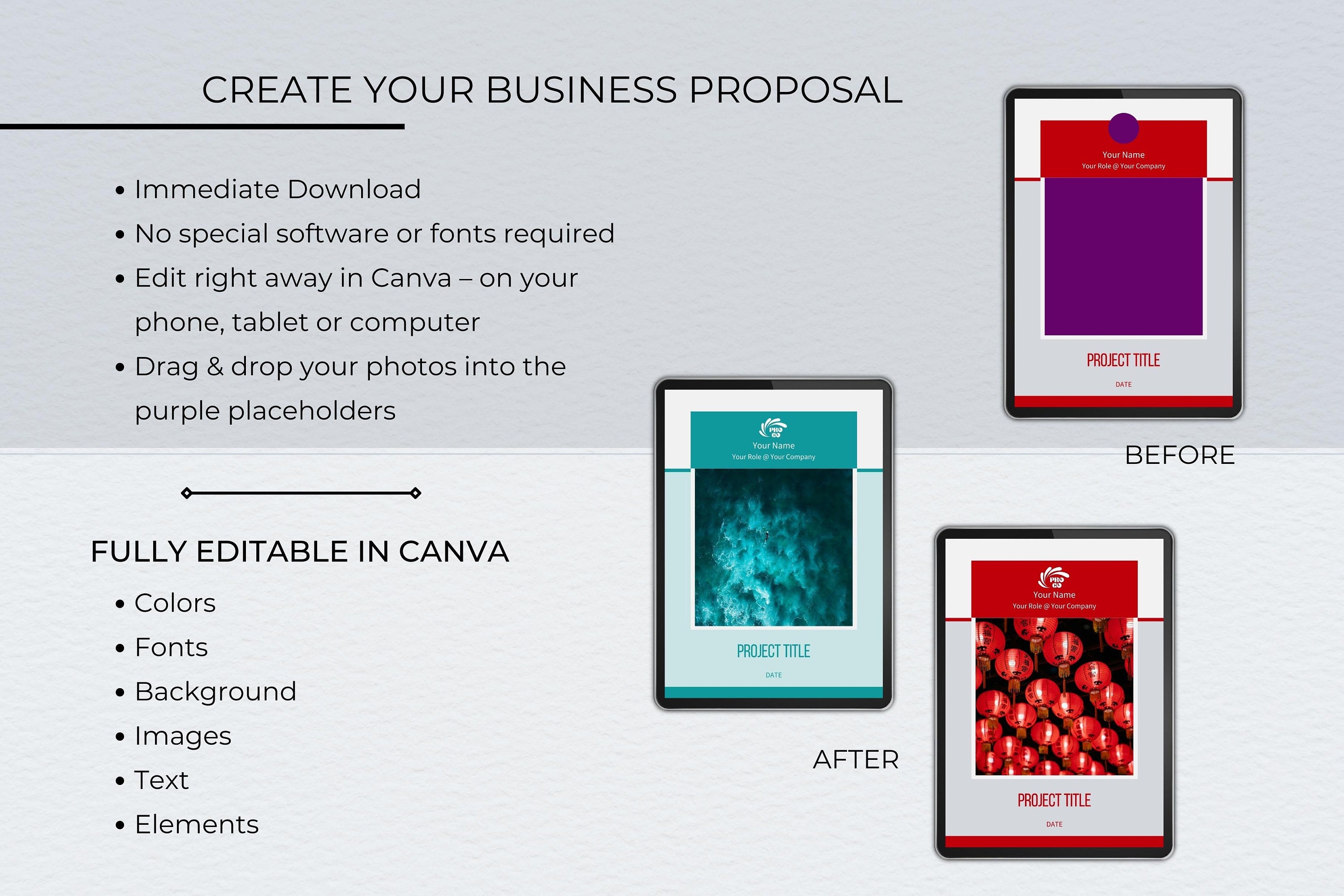 Business Proposal Template Bundle, 60 Professional Proposal Template ...