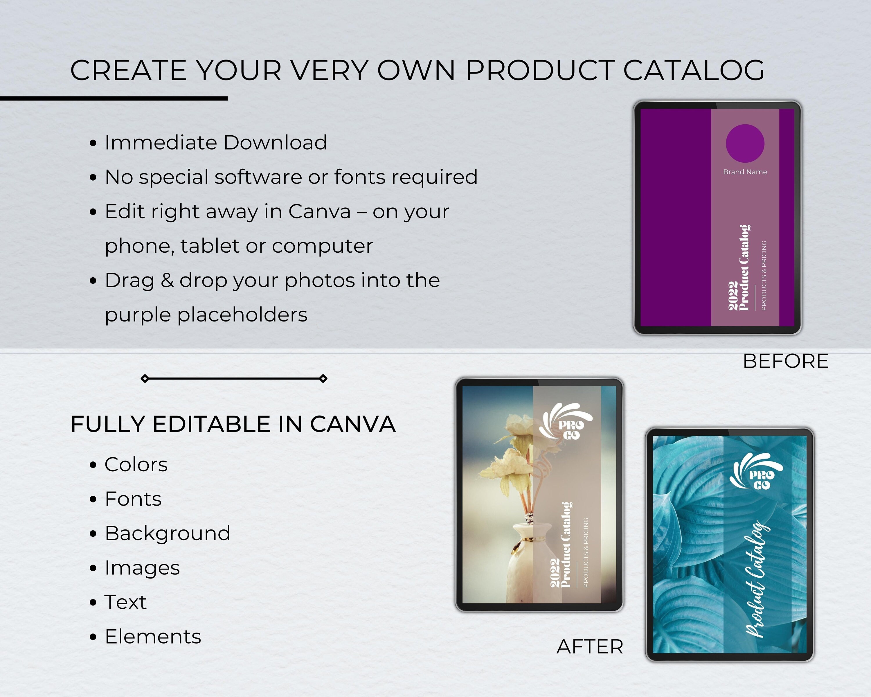 35+ Editable Product Catalog & Line Sheet Templates | Product Pricing ...