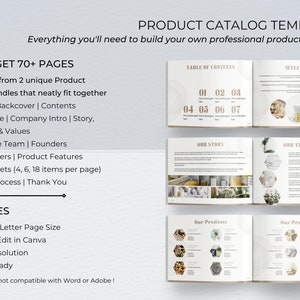 70+ Editable Product Catalog & Line Sheet Templates | Product Pricing ...