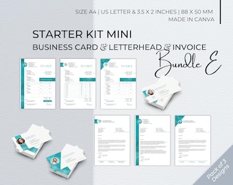 Starter Kit Editable Word Template Bundle Modern Business - Etsy