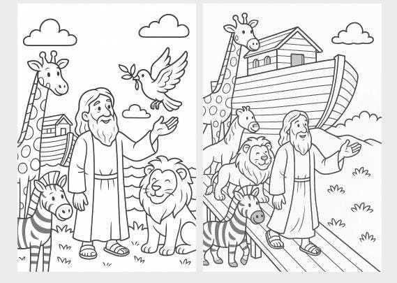 Bible Story Coloring Pages for Kids – Printable Christian Coloring ...