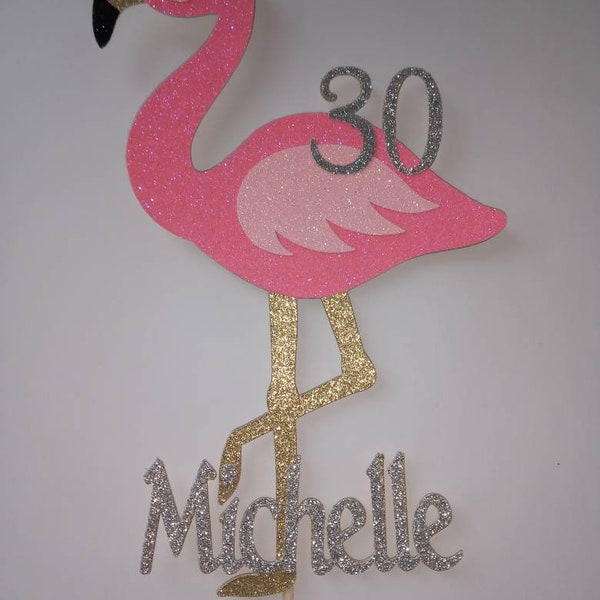 Flamingo Cake Topper - Etsy