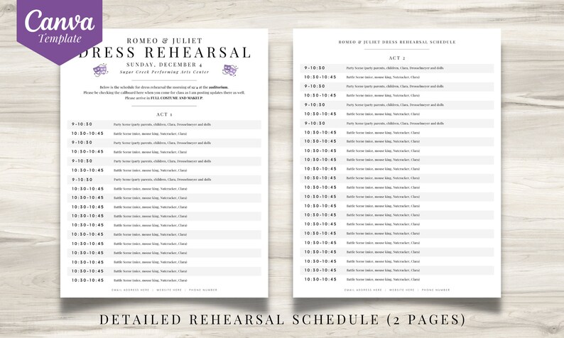 Performing Art Editable Canva Template | Theater Club Newsletter ...