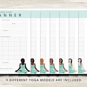 Printable Yoga Planner | Yoga Class Plan | Yoga Teacher Class Plans ...