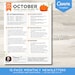 Monthly Calendar Newsletter Canva Template | School Newsletter Design ...