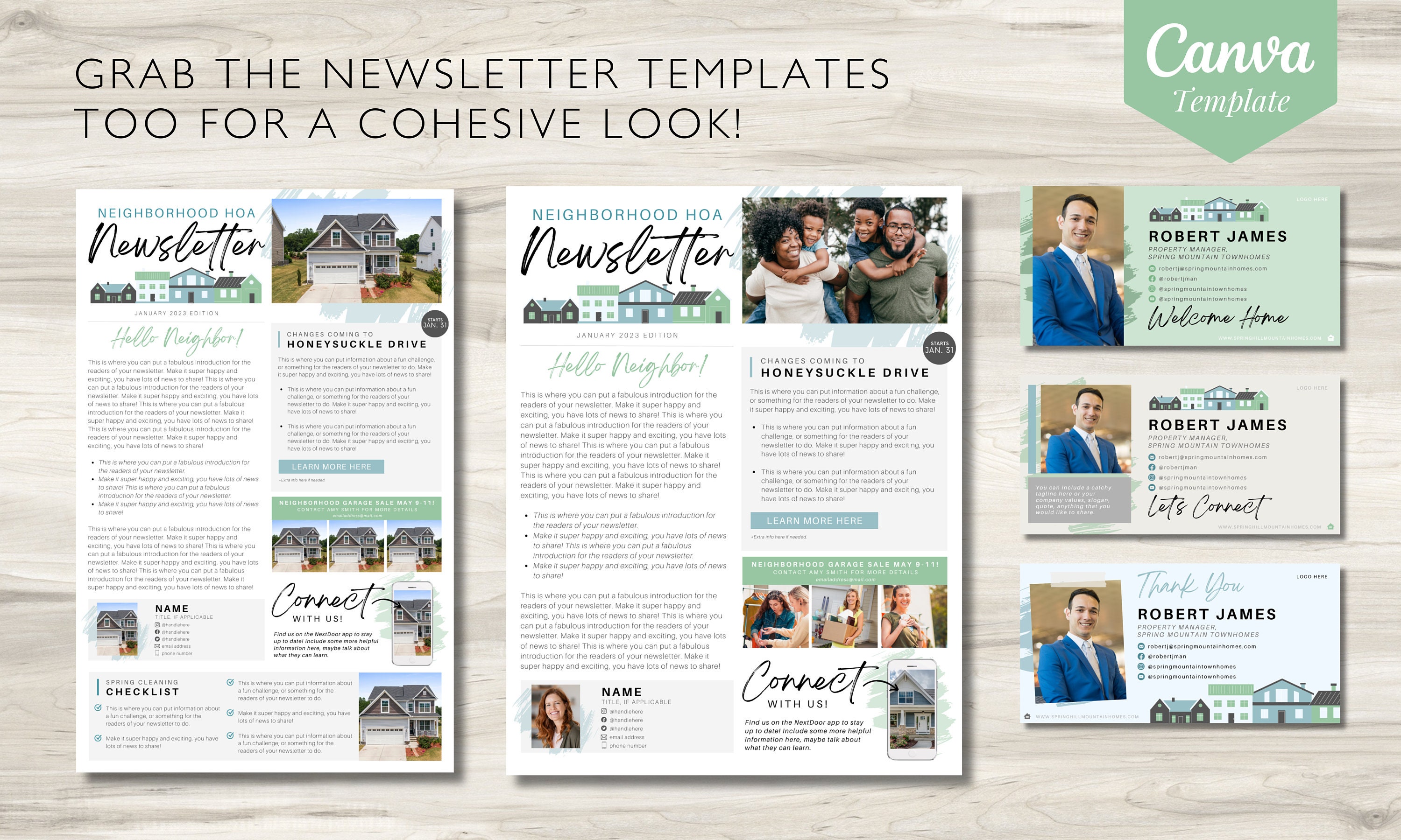 HOA Property Management Email Signature Canva Template | Small Business ...