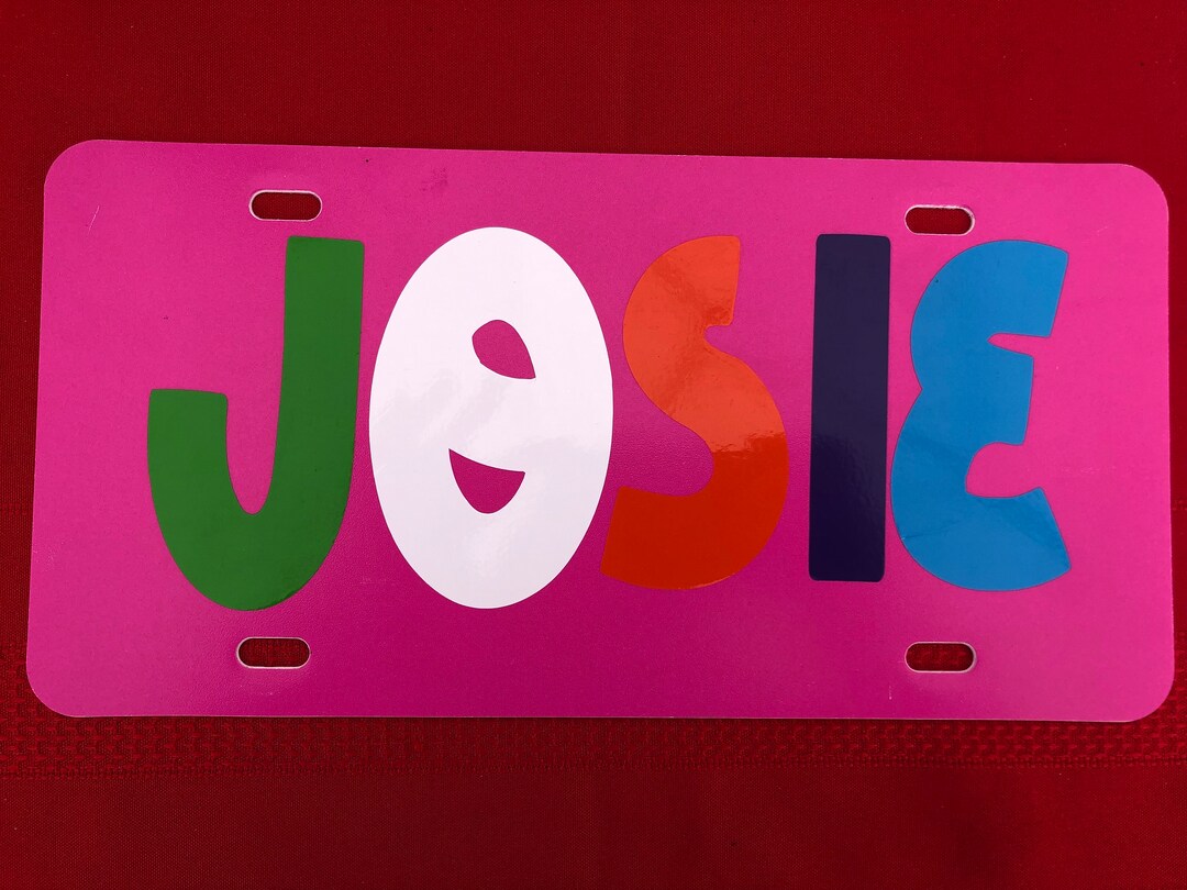 Custom Name Front License Plate - Etsy