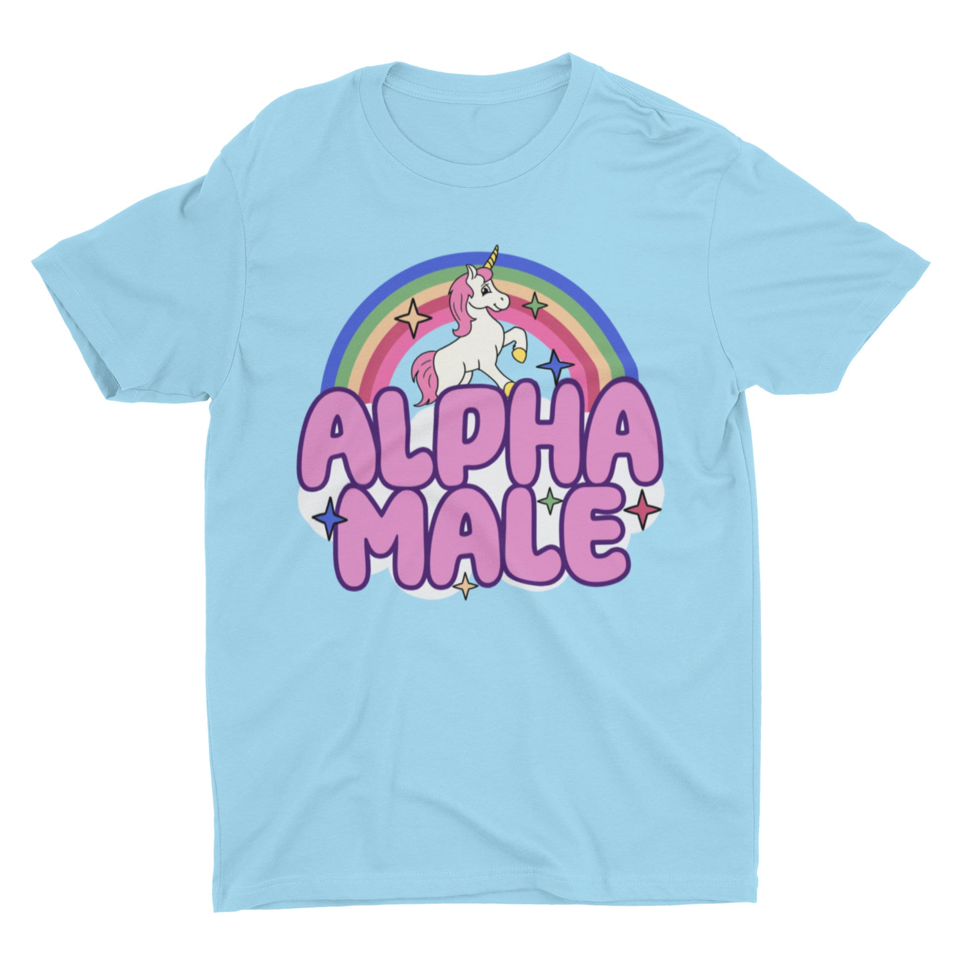 Ironic Alpha Male Unicorn Rainbow Funny Unisex Tshirt Bella - Etsy