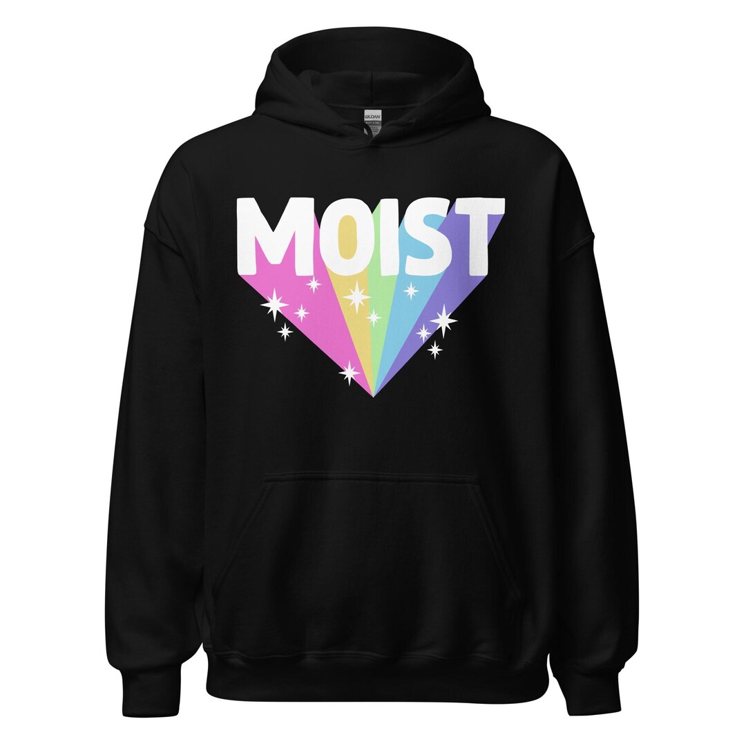 Funny Hoodie, Moist Hoodie, Funny Sweatshirt, Cringe Word, Ironic ...