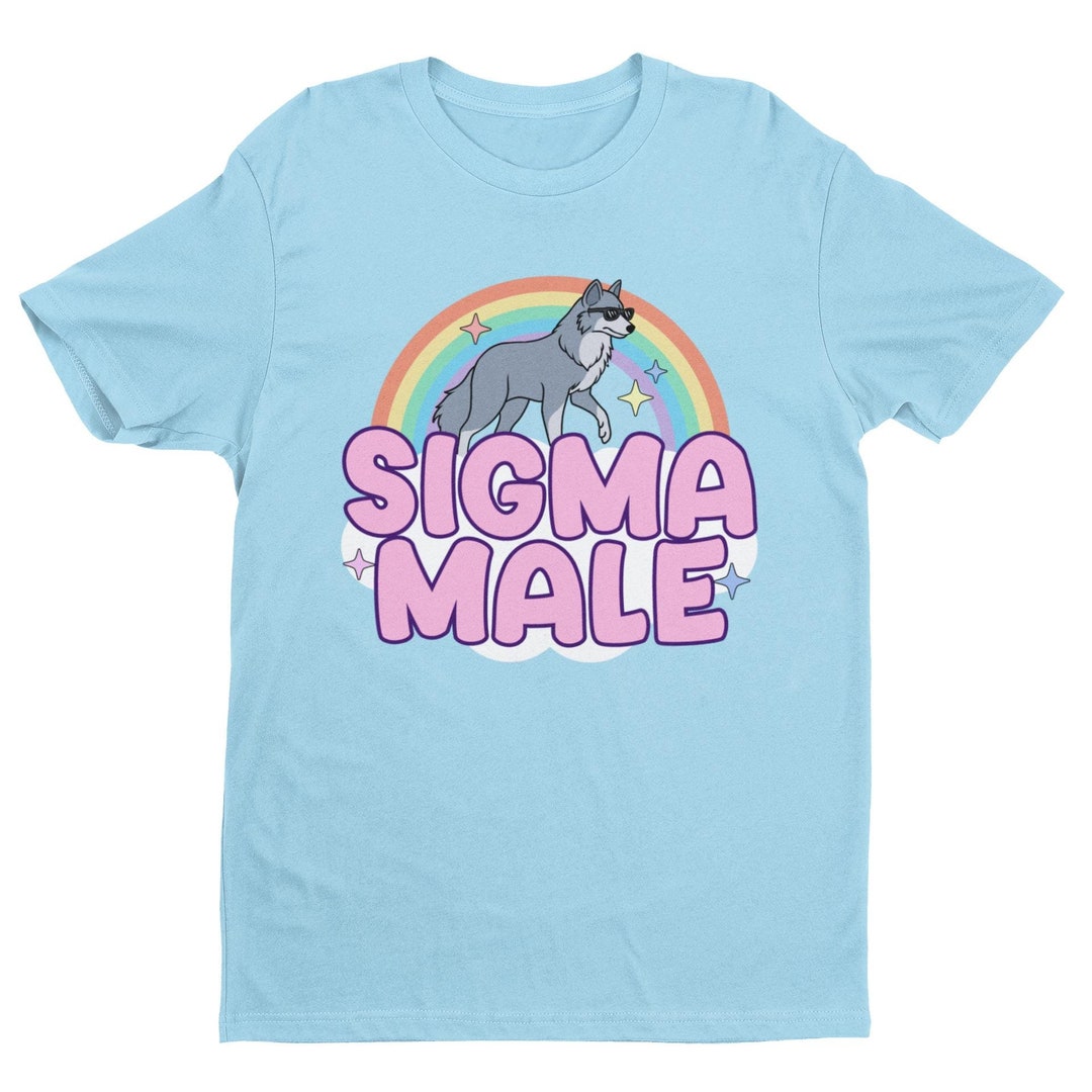Sigma Male, Funny Tshirt, Lone Wolf Shirt, Weird Shirt, Gen Z Meme ...