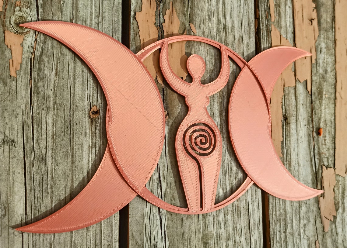 3D Printed Triple Goddess Art - Etsy