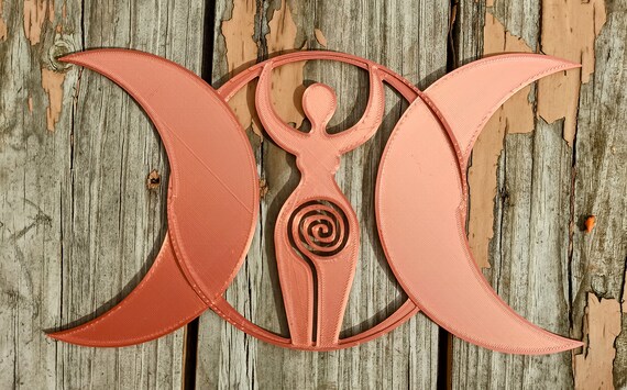 3D Printed Triple Goddess Art | Etsy