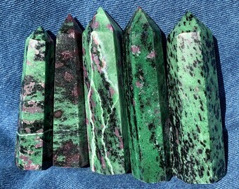 Ruby in Zoisite Tower - Etsy