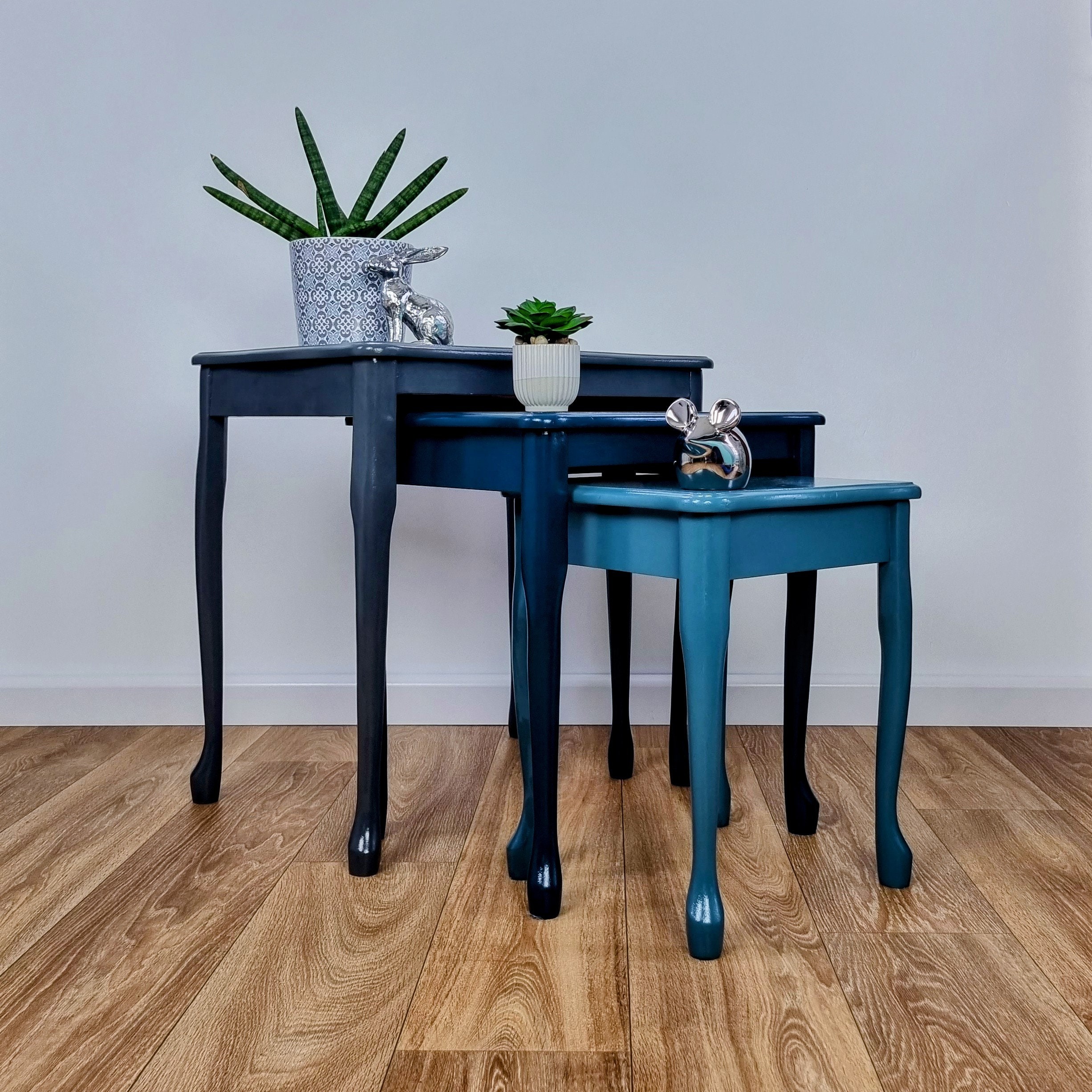 Navy Nest of Tables Etsy UK