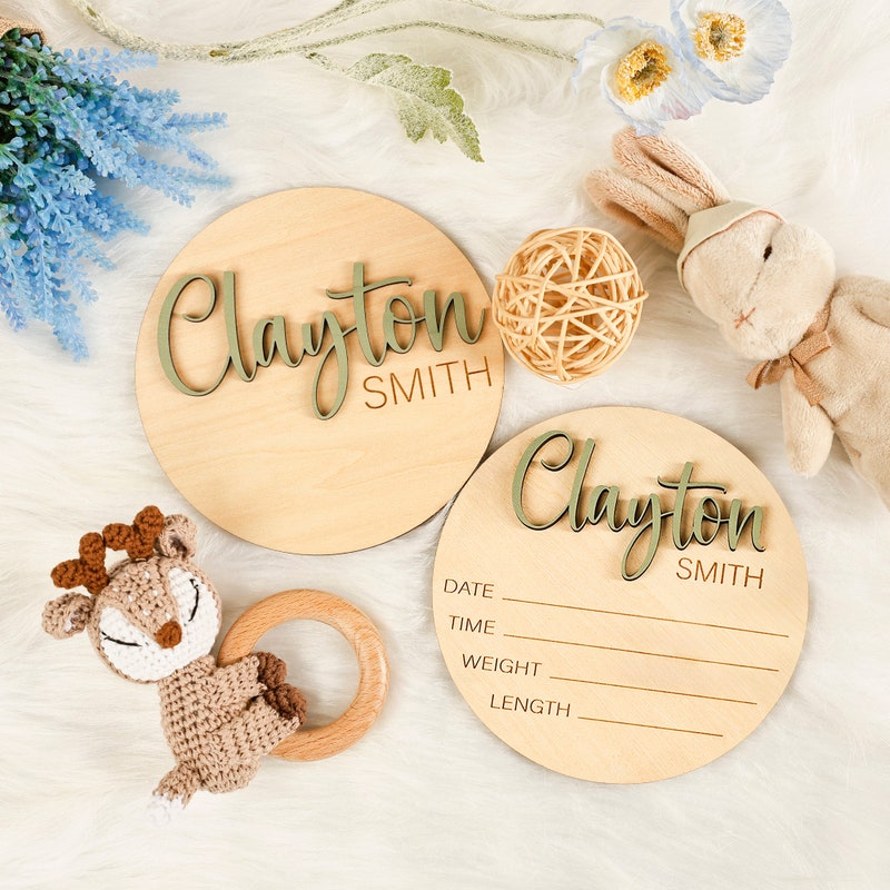 Hello New Born Sign - Etsy