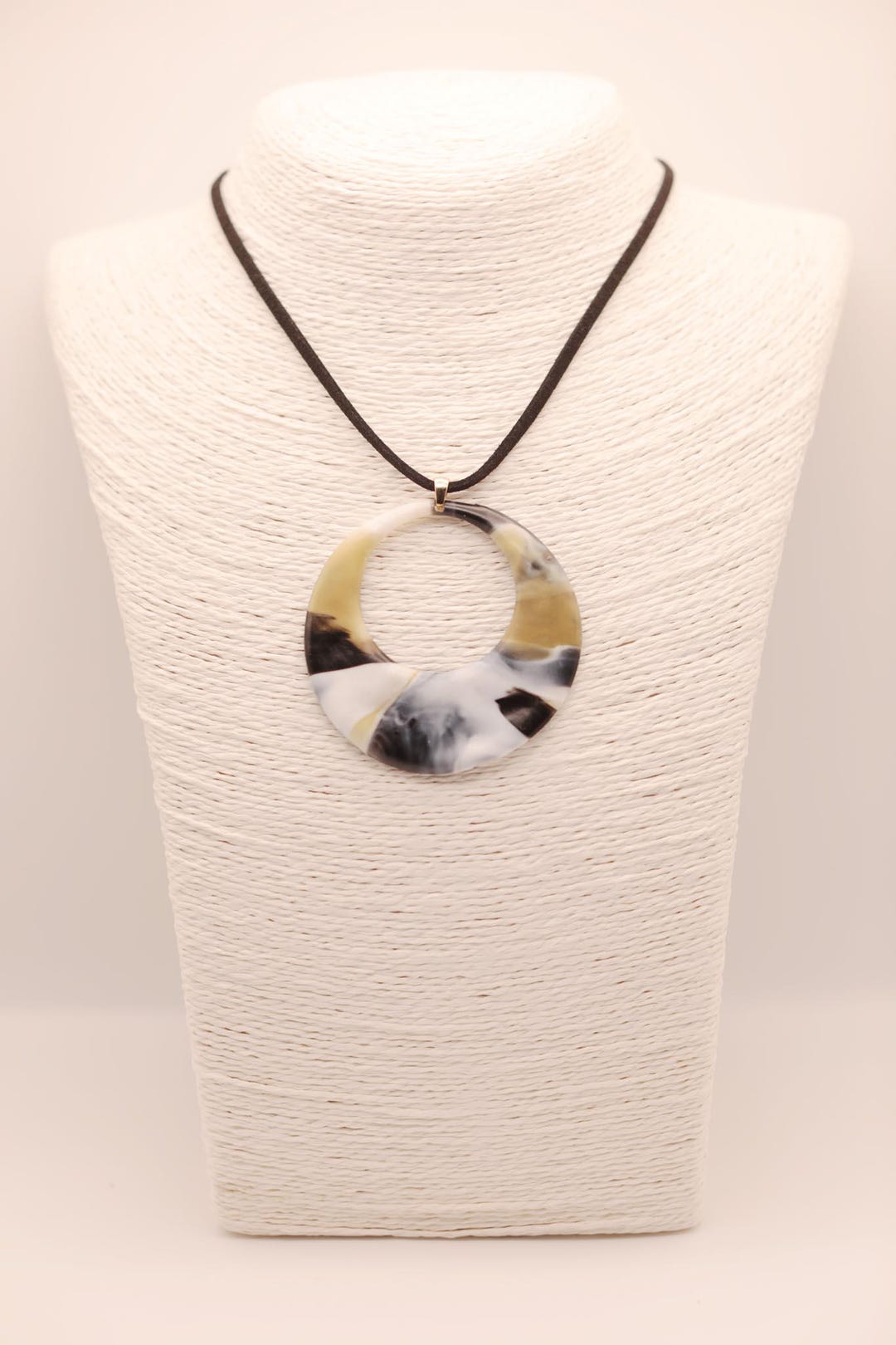 Circle Cut Out Necklace in a Variety of Colours | Statement Necklace ...