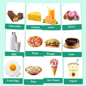 Food Group Flashcards for Kids Kids Nutrition Education - Etsy Canada