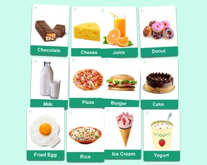 Food Group Flashcards for Kids Kids Nutrition Education - Etsy Canada