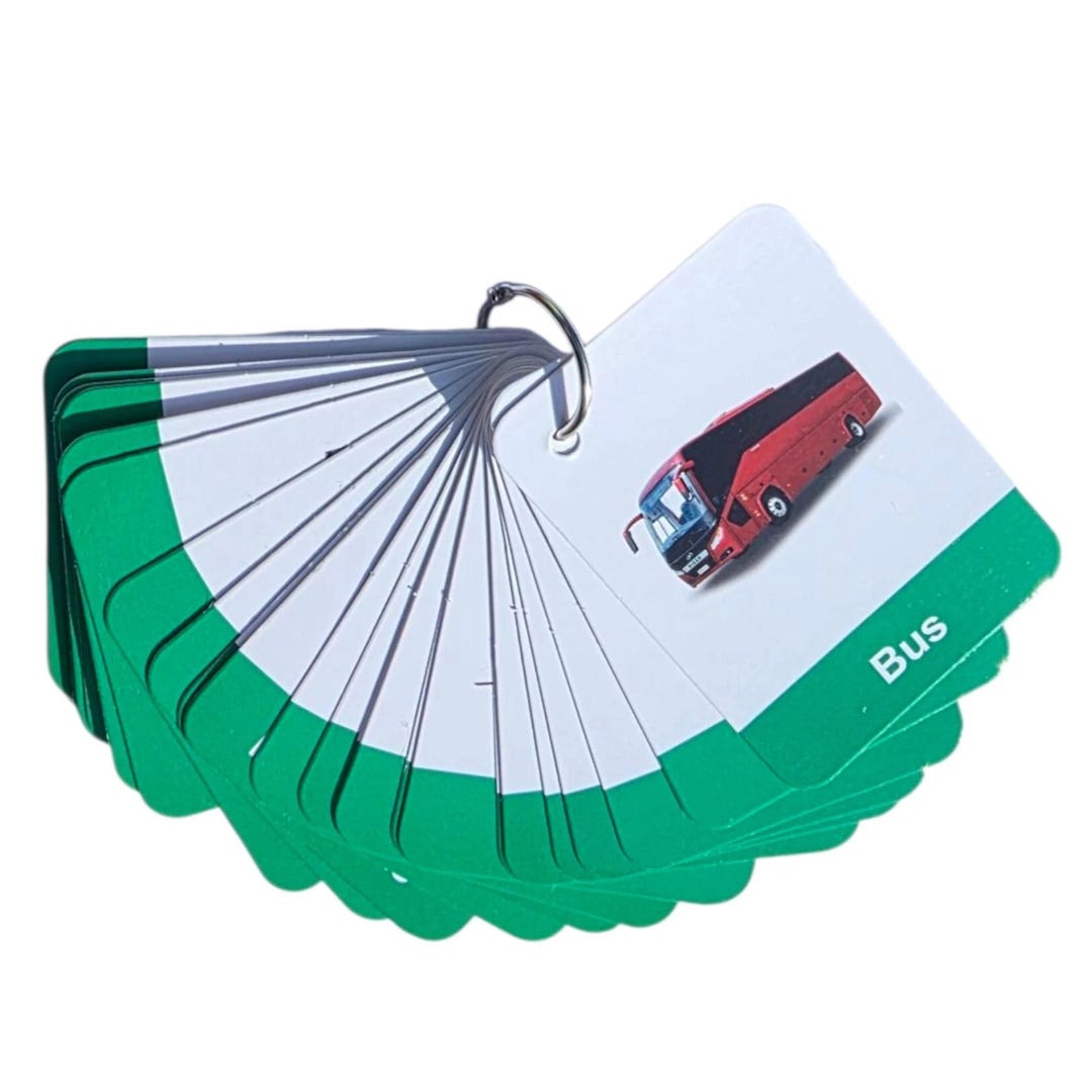 Vehicle Flashcards for Kids: Real Images, Laminated, Tear-proof - Etsy