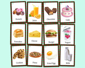 Food Group Flashcards for Kids Kids Nutrition Education - Etsy Canada